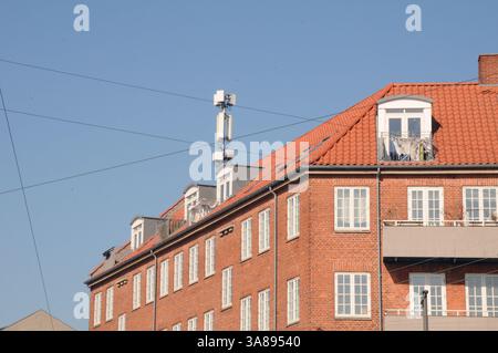 Copenhagen/ DenmarK/28 MARCH 2025/civil defence siren intalled on roof ...