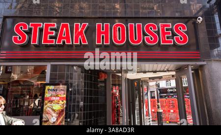 The Angus Steak House, Leicester Square restaurant, London, England, UK ...