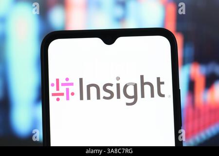 In this photo illustration the Insight Enterprises logo seen displayed ...