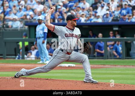 Cleveland Guardians starting pitcher Ben Lively delivers against the ...