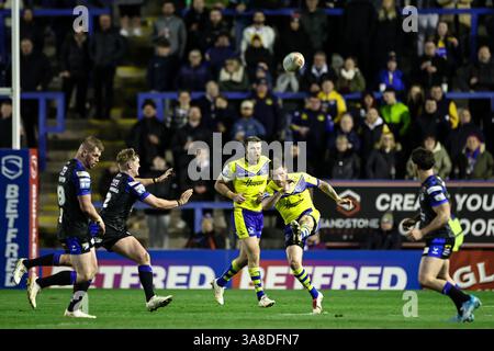 Warrington Wolves' Marc Sneyd kicks a conversion during the Betfred ...