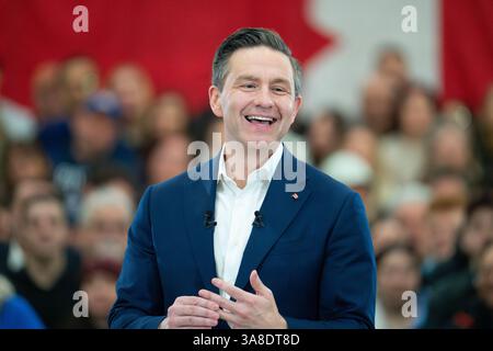 Conservative Leader Pierre Poilievre speaks during a news conference in ...