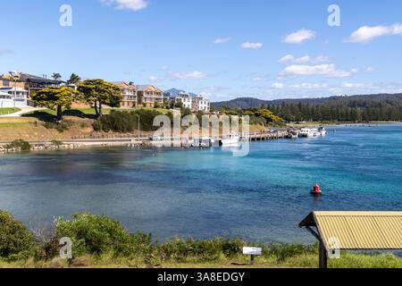 Wagonga Inlet at Narooma on the South Coast NSW, Australia Stock Photo ...
