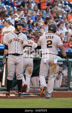 Philadelphia Phillies center fielder Brandon Marsh (16) and ...