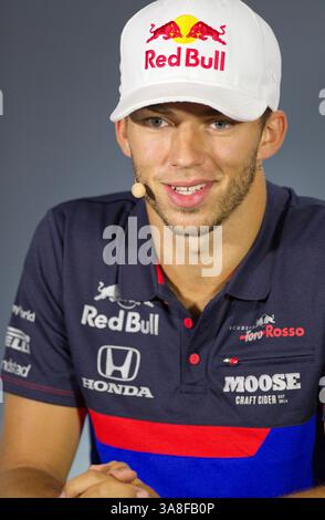 Pierre Gasly (Aston Martin Red Bull Racing) RD15 car, seen in action ...