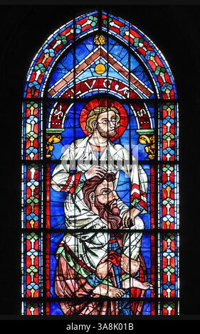 October 15, 2013 - Chartres, France - Simeon, dressed as a high priest ...