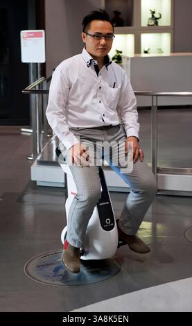 The Honda Uni-Cub, a personal transportation device, are introduces at ...