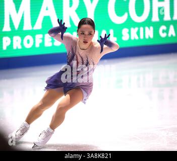 BOSTON, MA - MARCH 28: Wakaba Higuchi of Japan performs in the women's ...