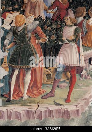 . Francesco del Cossa Allegory of April Fresco Palazzo Schifanoia ...
