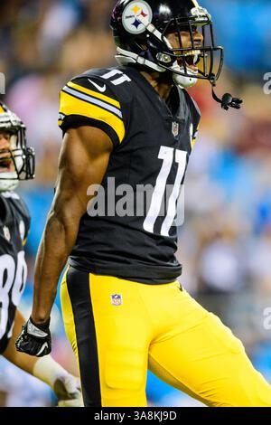 Carolina Panthers wide receiver Hunter Renfroe speaks to the media on ...