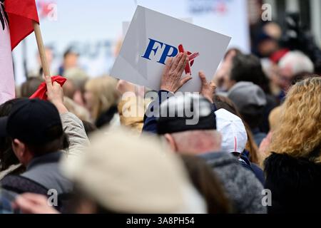 Vienna, Austria. March 28, 2025. The Vienna FPÖ (Freedom Party of ...