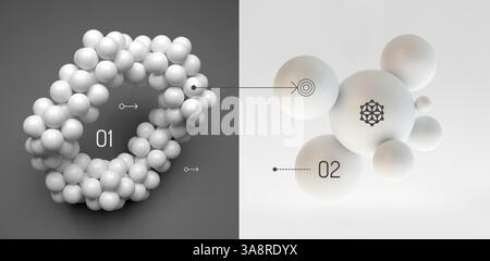 Molecule. A sphere of small balls. Concepts of chemical investigation ...