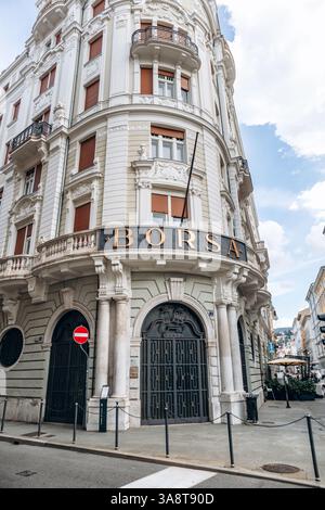Borsa Vecchia, located in Trieste, Italy, is a historic building that ...