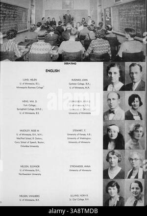 The 1934 South High Yearbook, 'Tiger 1934,' captures the essence of ...