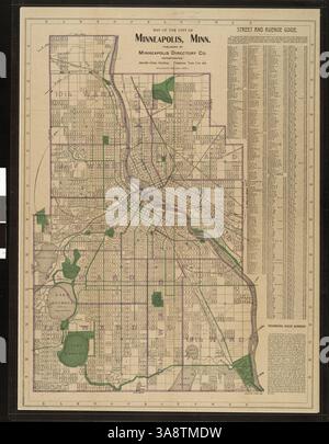 This historical map of Minneapolis details wards, election districts ...