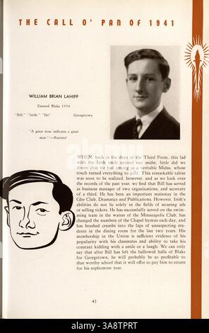 The 1940 edition of the 'Call-O'-Pan' yearbook at Blake High School ...