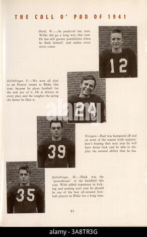 The 1940 edition of Blake High School's Call-O'-Pan yearbook documents ...