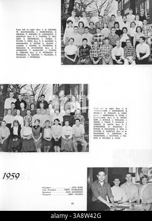 This 1957 yearbook highlights key academic, social, and athletic ...