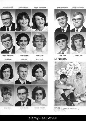This 1966 high school yearbook from Roosevelt High School showcases ...
