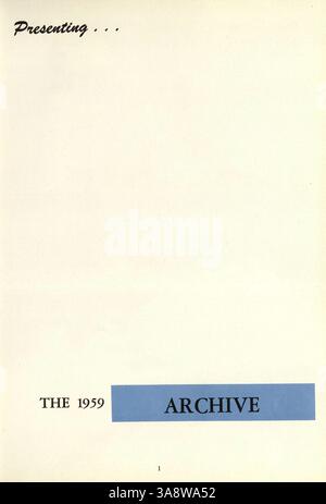 The 1959 yearbook from North Central Bible College features a detailed ...