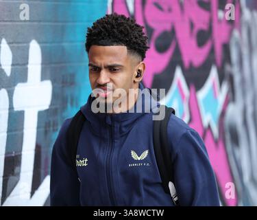Marcus Edwards of Burnley arrives at stadium ahead of the Premier ...