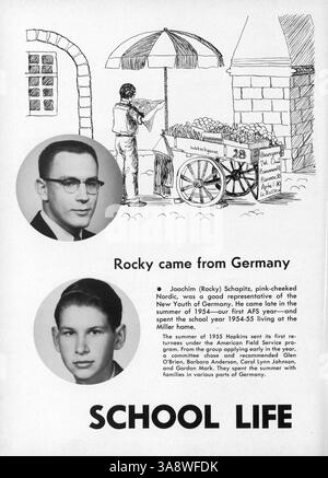 The 1957 'Warrior' yearbook from Hopkins High School documents key ...