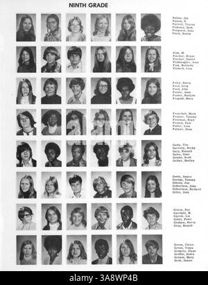 This 1974 yearbook from Ramsey Junior High School features portraits ...