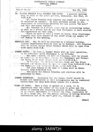 The 1929 Bulletin provides important updates and information on various ...