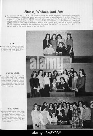 The 1943 West High Yearbook features students, faculty, clubs ...