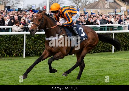Jockey Kieran Shoemark and winner trainer Ed Walker (third right) with ...