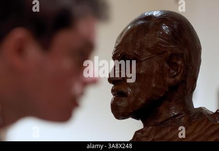 The couch on which the founder of psychoanalysis Sigmund Freud had his ...