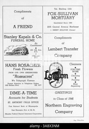 This 1946 yearbook from St. Anthony High School captures the students ...
