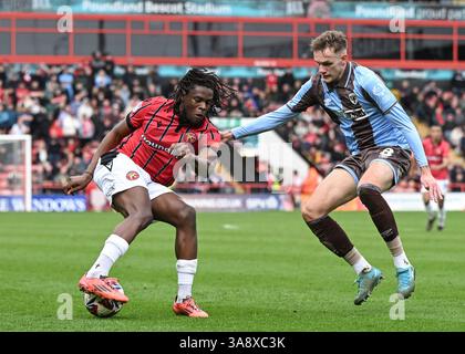Nathan Asiimwe of AFC Wimbledon during the Sky Bet League 1 match ...