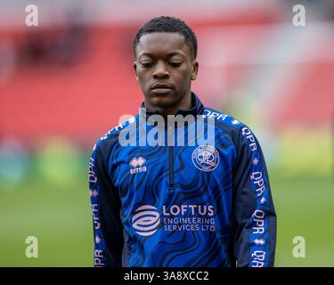 Queens Park Rangers' Karamoko Dembele in action during the Emirates FA ...