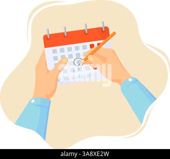 Calendar time management date marker planner accuracy important meeting ...