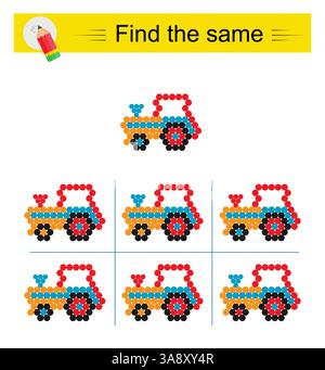 Puzzle game for kids. Task for development of attention and logic. Need to find same group of ...