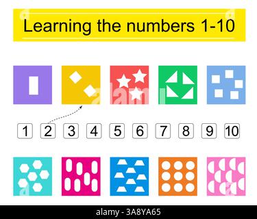 Math activity for kids. Developing numeracy skills. Cartoon transport ...