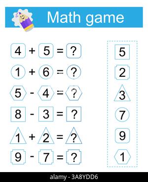 Math activity for kids. Developing numeracy skills. Number range up to ...