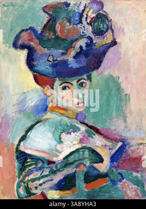 Painting by Henri Matisse, Woman with a Hat, 1905 Stock Photo - Alamy