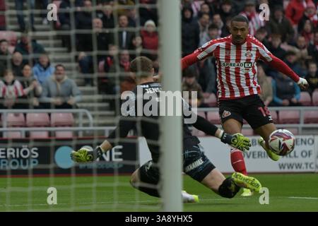 Wilson Isidor of Sunderland FC during the Premier League match between ...
