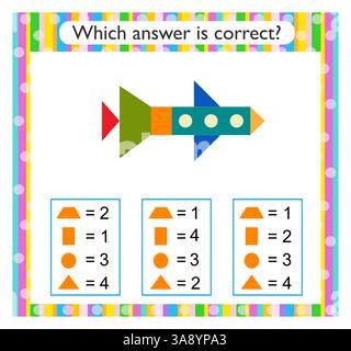 Math activity for children. Preschool worksheet activity. Find the ...
