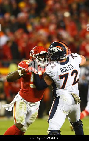 Denver Broncos offensive tackle Garett Bolles (72) runs during an NFL ...