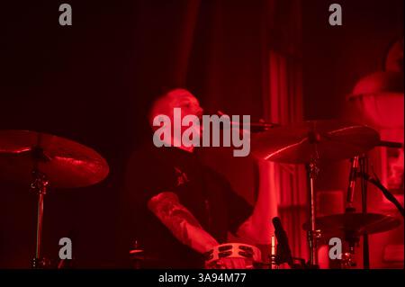 Nathan Evans and the Saint PHNX Band performing at half-time during the ...