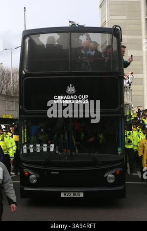 Newcastle United Players Open-Top Bus Parade Celebrations, Newcastle ...