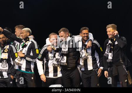 Newcastle, UK. 29th Mar 2025. Newcastle United celebrations on 29th ...
