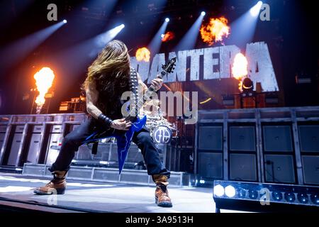 LONDON, ENGLAND: Pantera perform at Wembley Arena. Featuring: Zakk ...