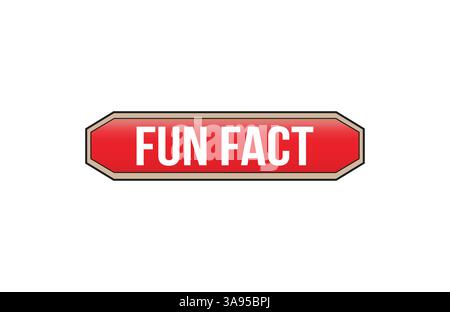 fun fact ribbon sign. fun fact vintage retro band Stock Vector Image ...