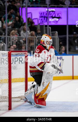 Ottawa Charge goaltender Gwyneth Philips (left) looks on as Charge's ...