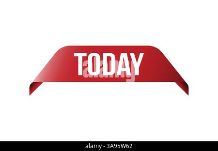Red banner Today on white background Stock Vector Image & Art - Alamy