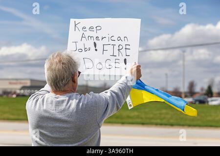 Citizens from the Indivisible Iowa movement held a Day of Action ...